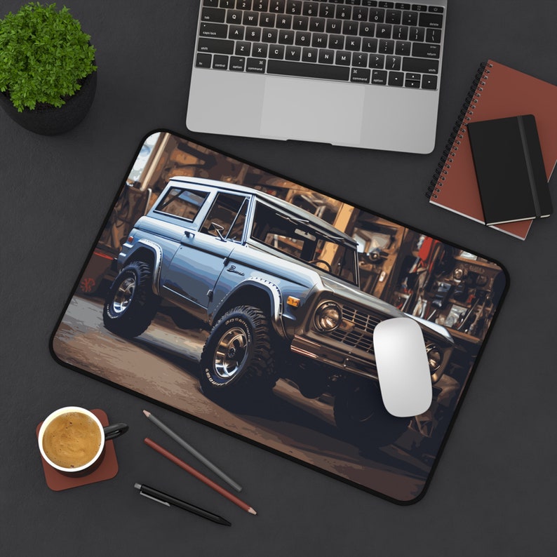 Ford Bronco Desk Pad Bronco Desk Mat Big Ford Bronco Mouse Pad Car Desk ...
