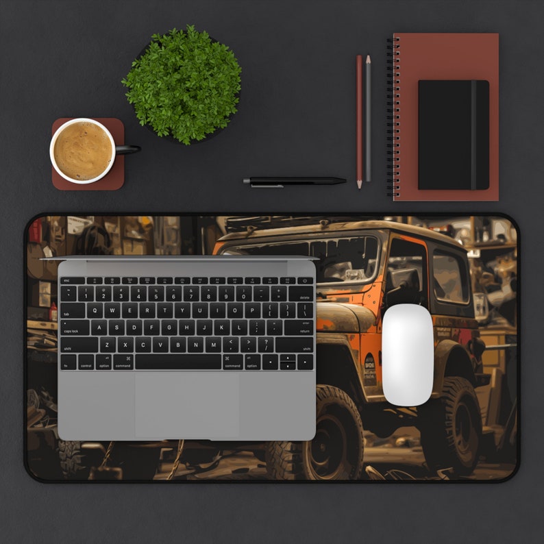 Jeep Wrangler Desk Mat Jeep Wrangler Gaming Mat, Old Jeep Wrangler Desk ...