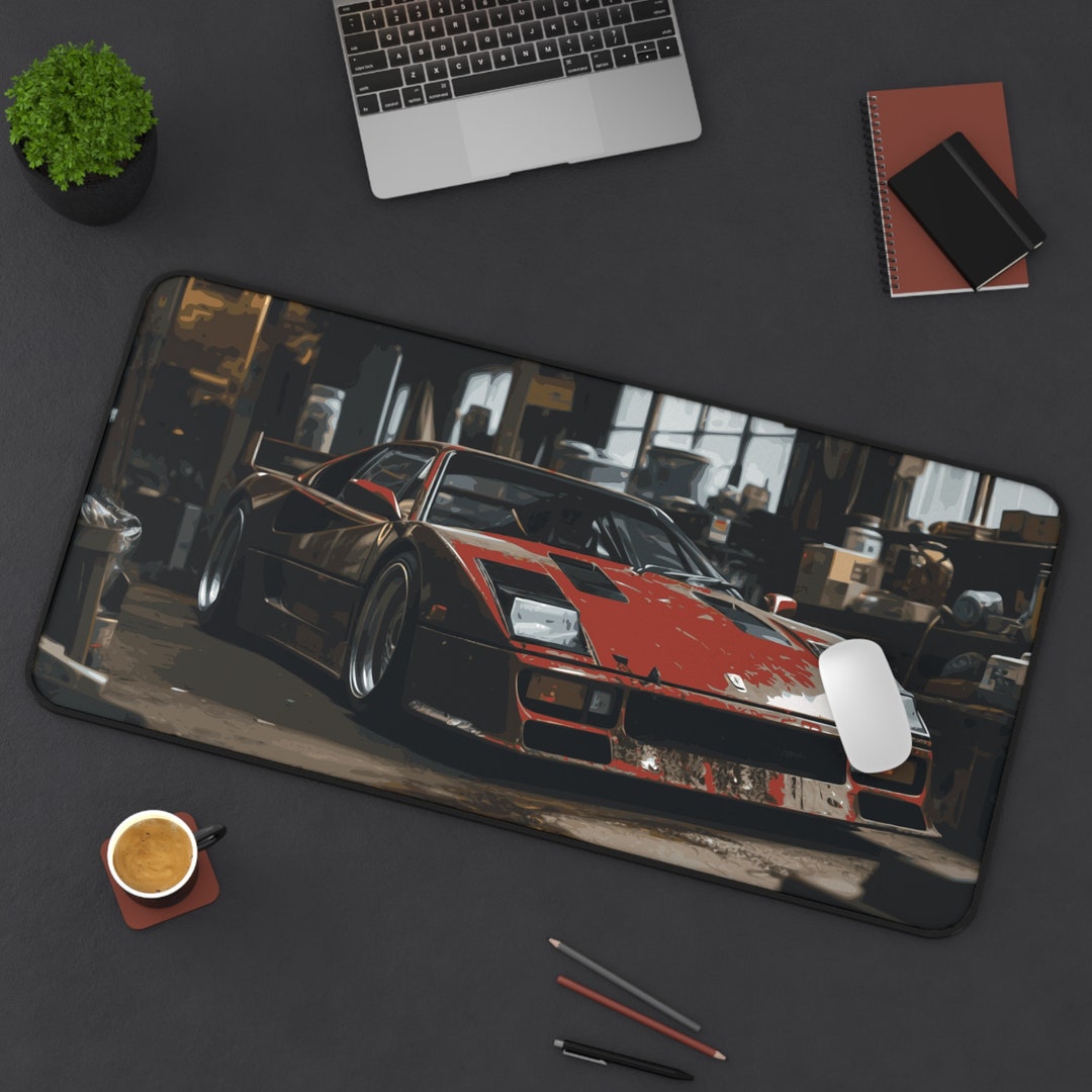 Ferrari F40 Desk Mat Ferrari F40 Gaming Mat, Old Ferrari F40 Desk and ...