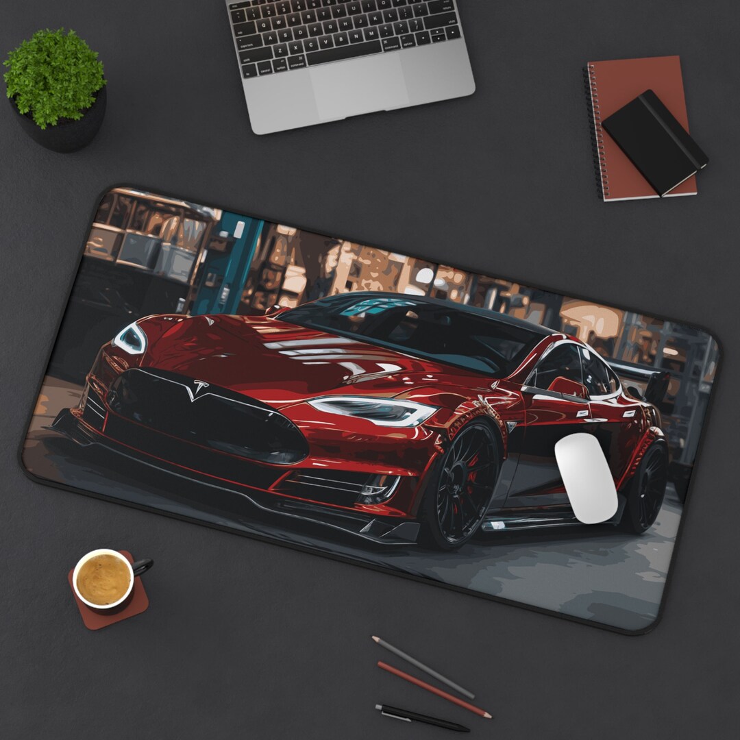Tesla Desk Mat Tesla Model S Desk Mat, Tesla Model S Gaming Mat, Tesla ...