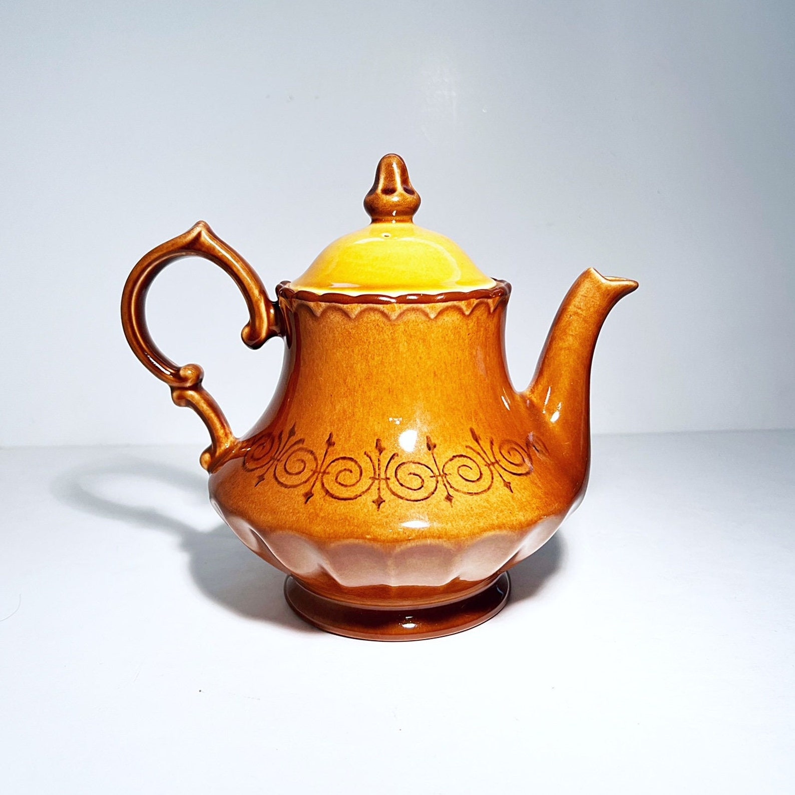 Vernon Ware Porcelain Teapot by Metlox. Circa 1980 - Etsy
