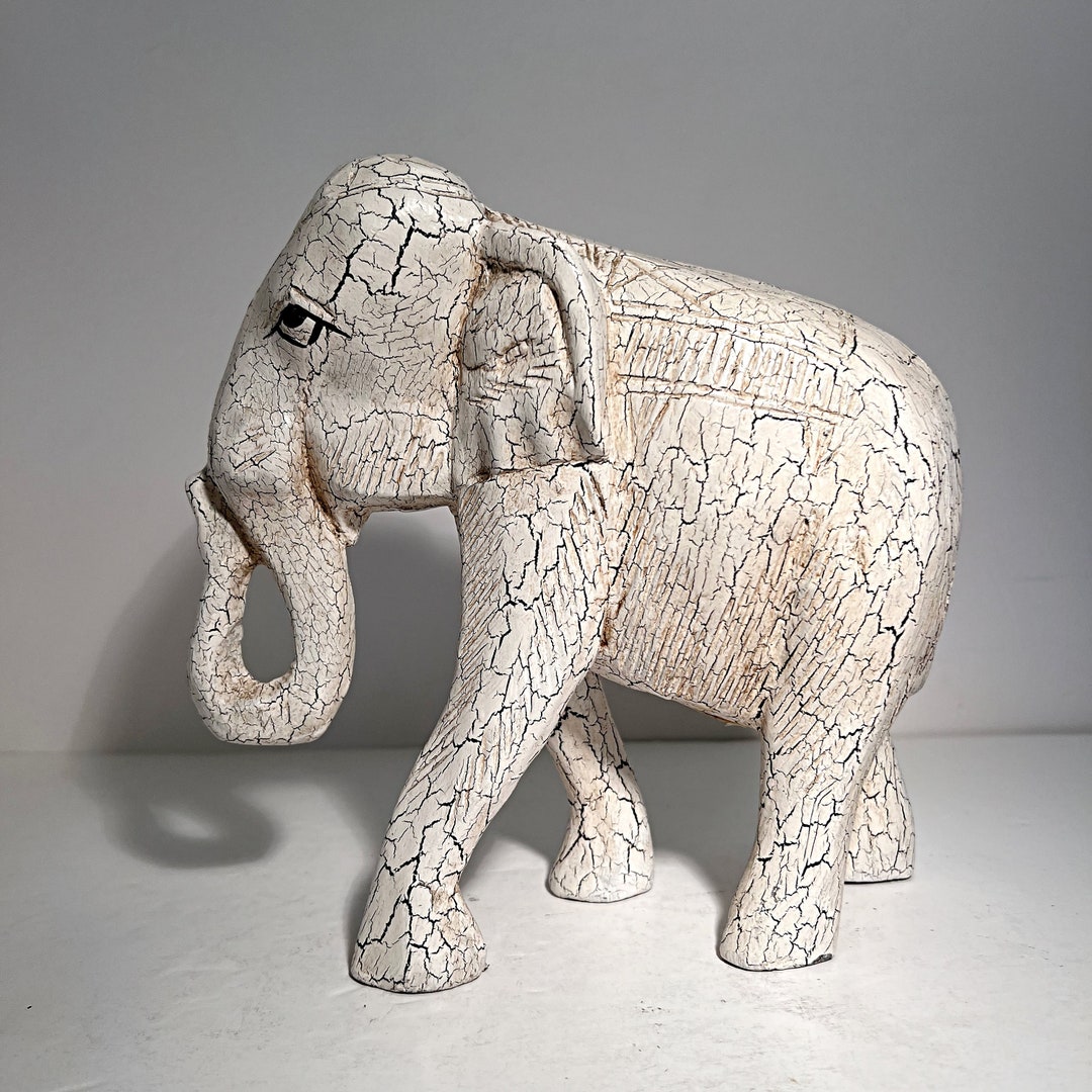 Beautiful Handmade Wooden Carved Elephant - Etsy