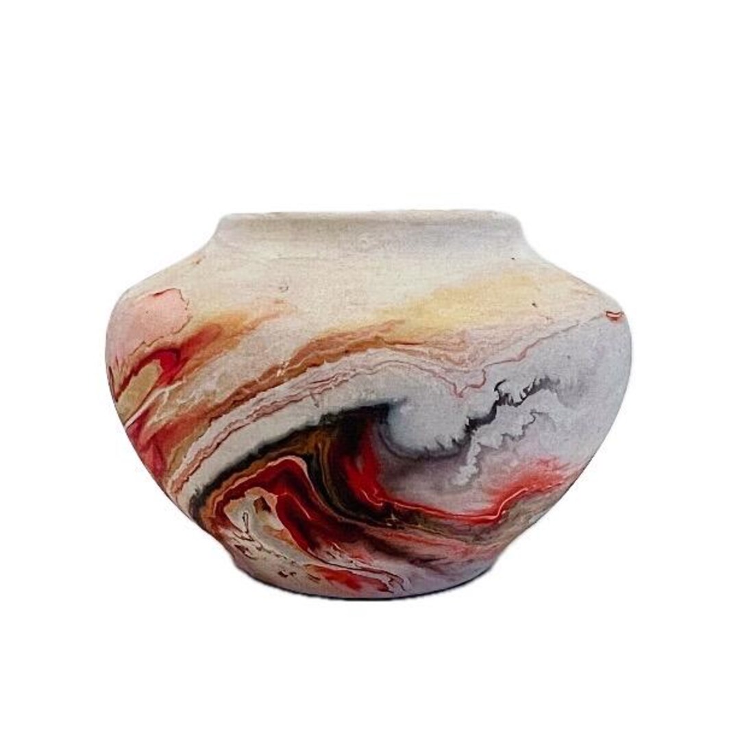 Vintage Nemadji Pottery Vase - Etsy