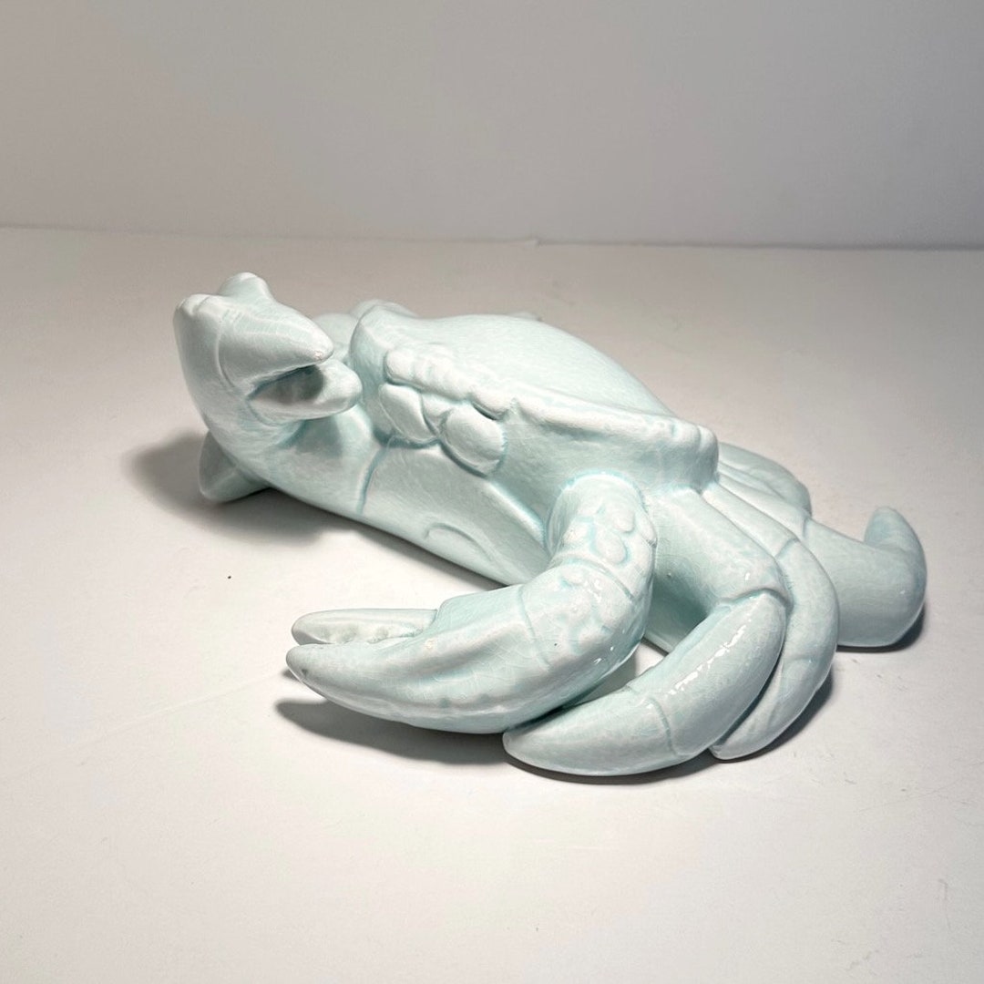 Vintage Ceramic Crab Sculpture - Etsy