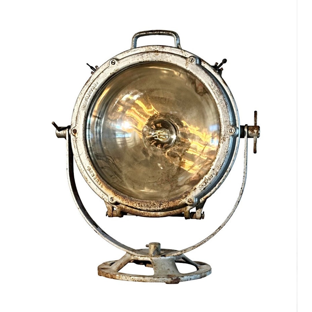 Vintage General Electric Nautical Ship Spotlight, Search Lamp - Etsy