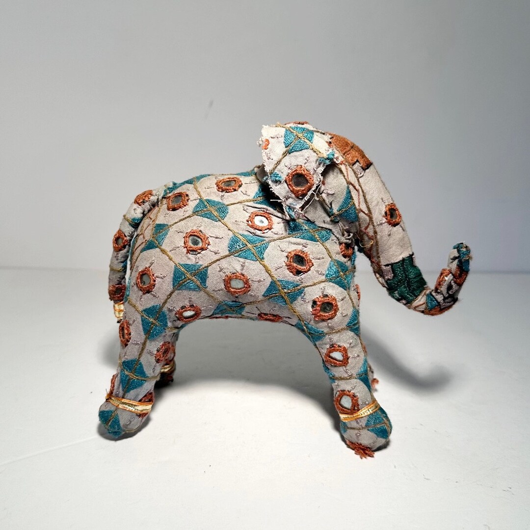 Colorful Vintage Bohemian Raj Indian Elephant Sculpture - Etsy