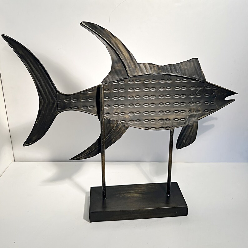 Metal Fish Sculpture - Etsy