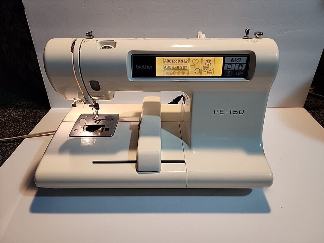 Brother PE-150 Embroidery Sewing Machine White Computerized Auto ...