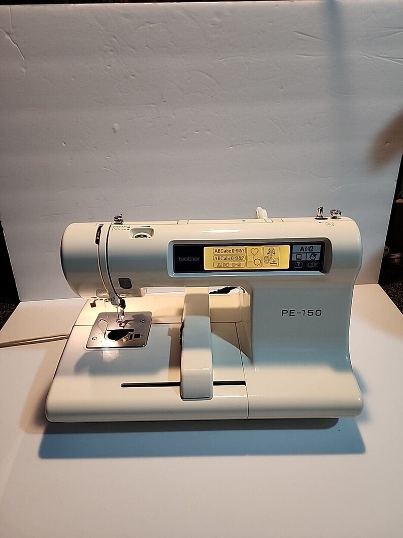 Brother PE-150 Embroidery Sewing Machine White Computerized Auto ...