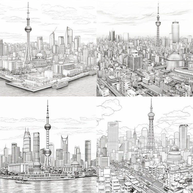 Advanced Coloring Pages - Etsy