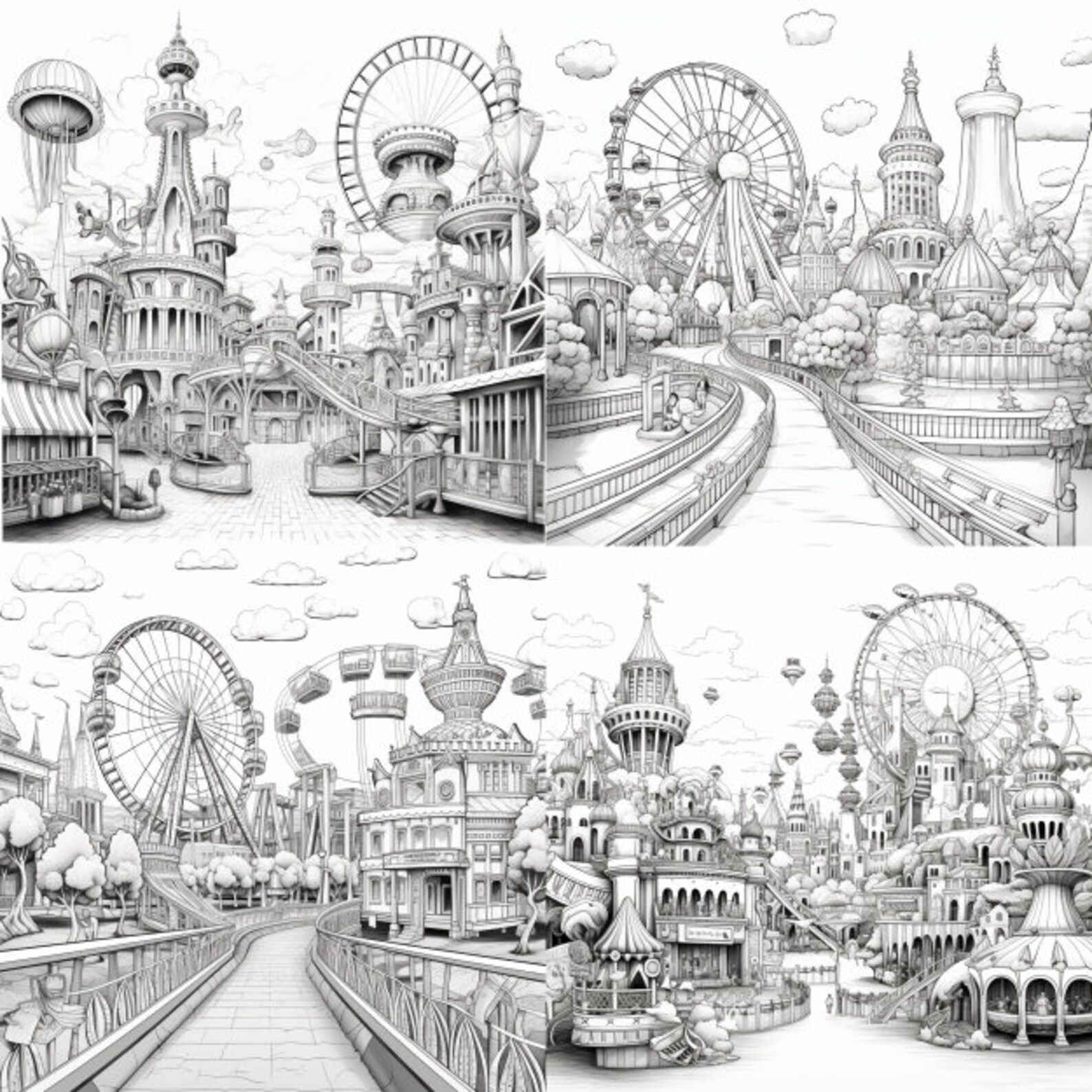 Advanced Coloring Pages - Etsy