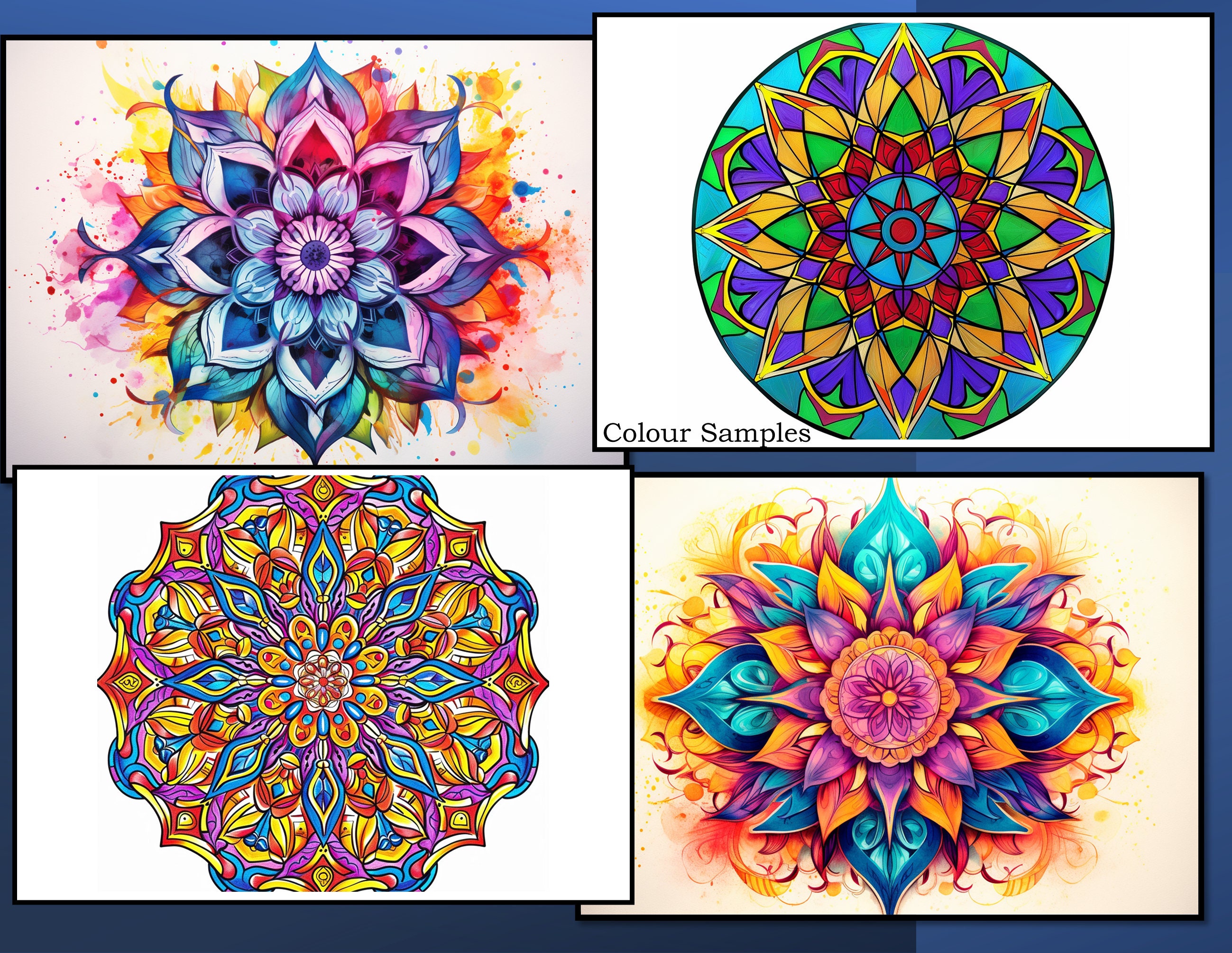 Mandala Patterns, 115 Coloring Pages Plus 60 Color Samples Plus ALL 160 ...