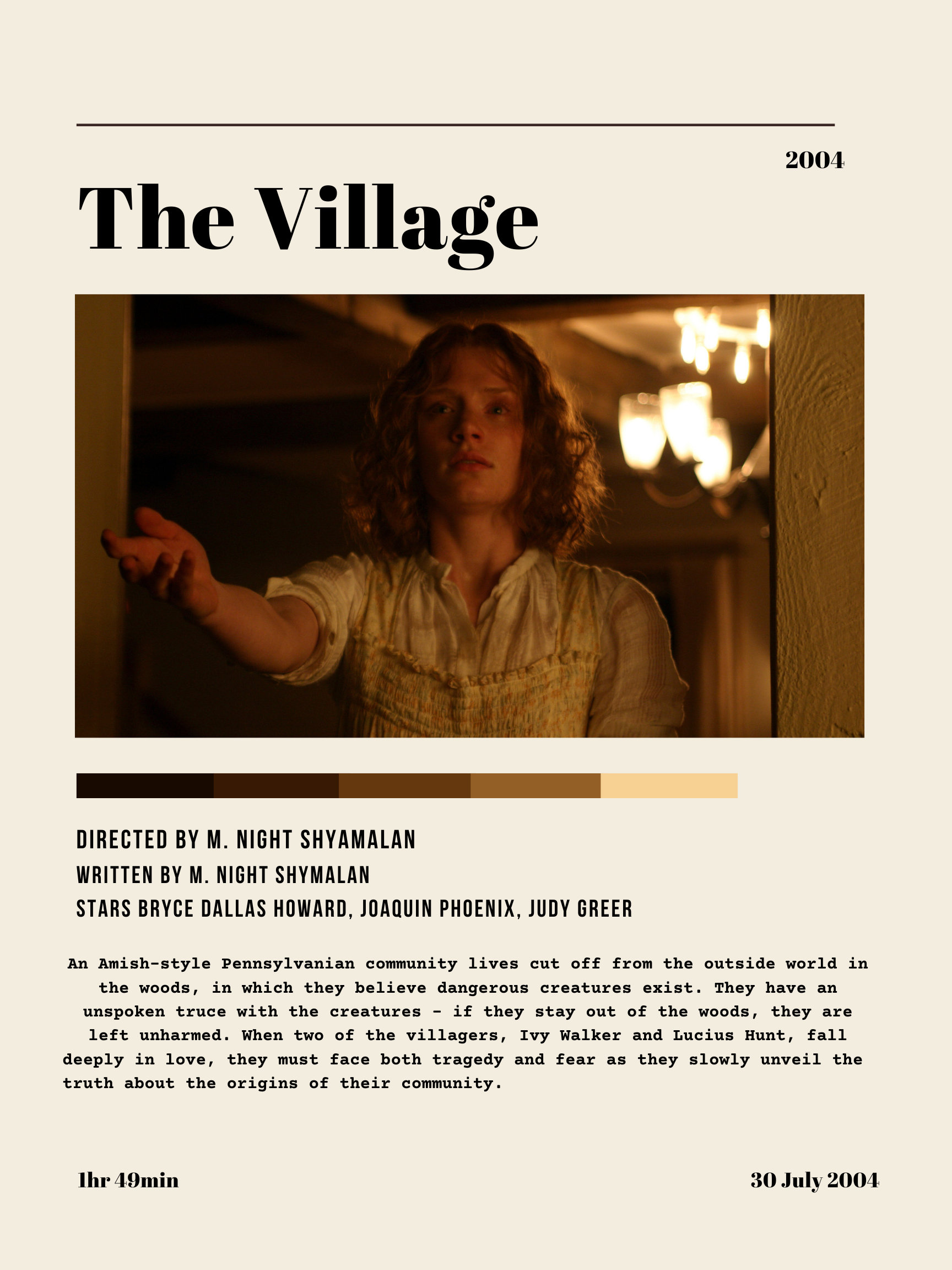 The Village M. Night Shyamalan Movie Poster Digital Download Print for ...