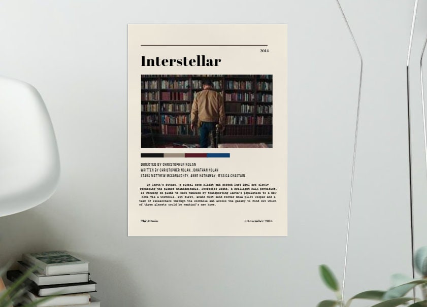 Interstellar Movie Bedroom Poster Digital Download Print - Etsy