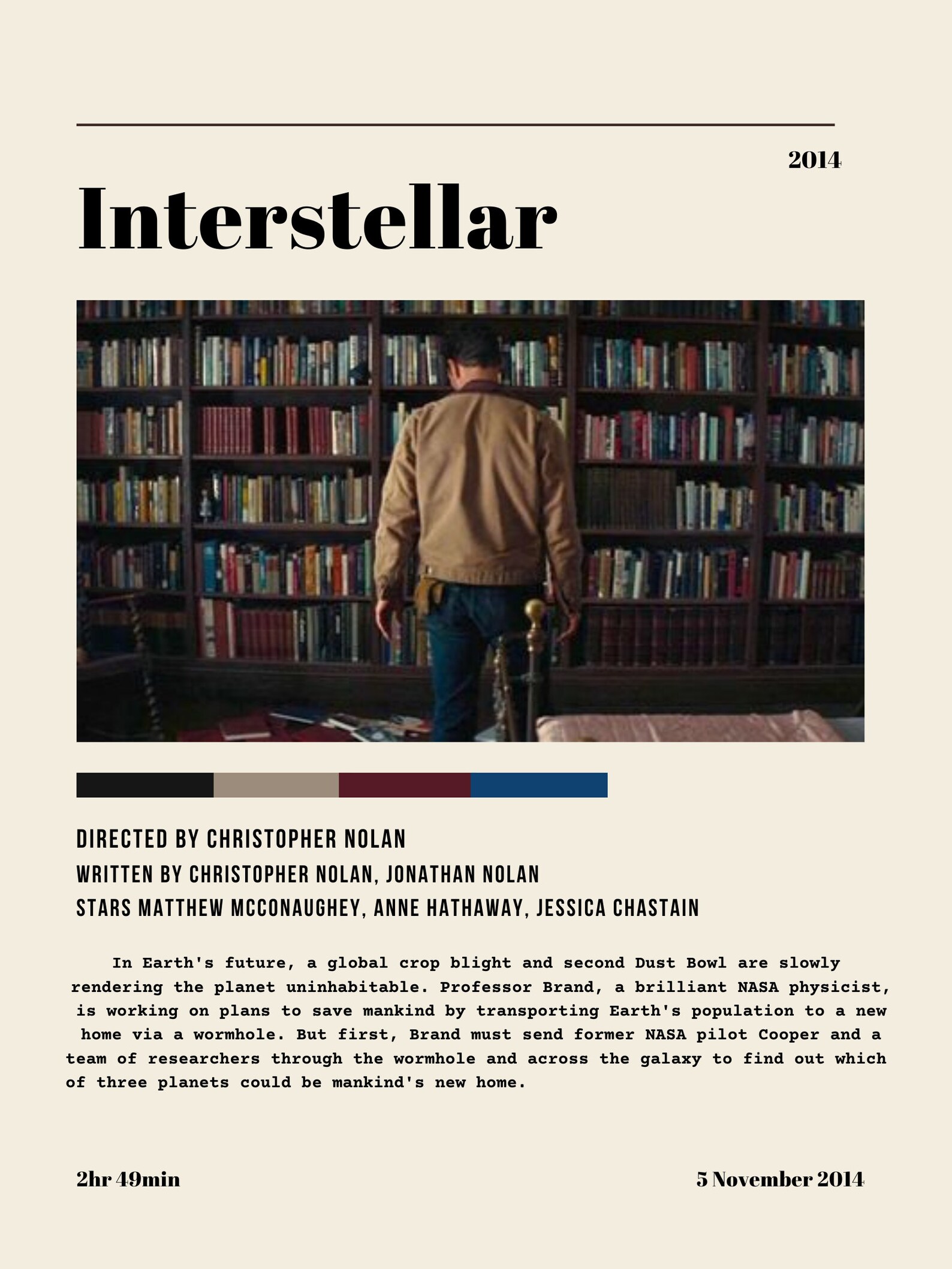 Interstellar Movie Bedroom Poster Digital Download Print - Etsy