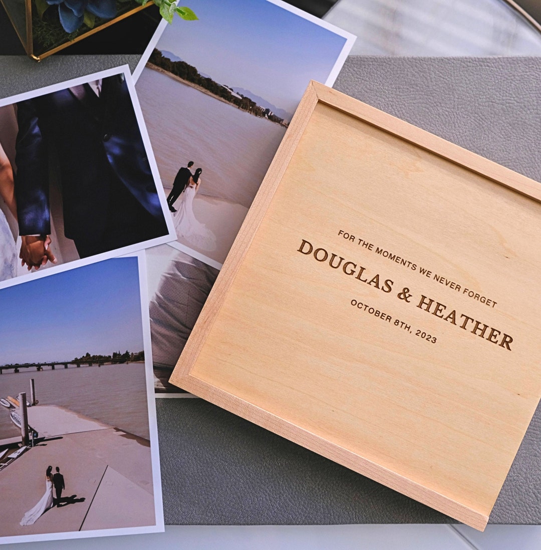 Modern Wedding Gift for Couple Anniversary Gift Keepsake Box for ...