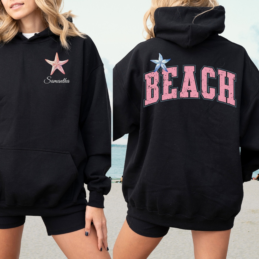 Personalized Seashells Hoodie Beach Hoodie Beach Hoodies Oversized ...