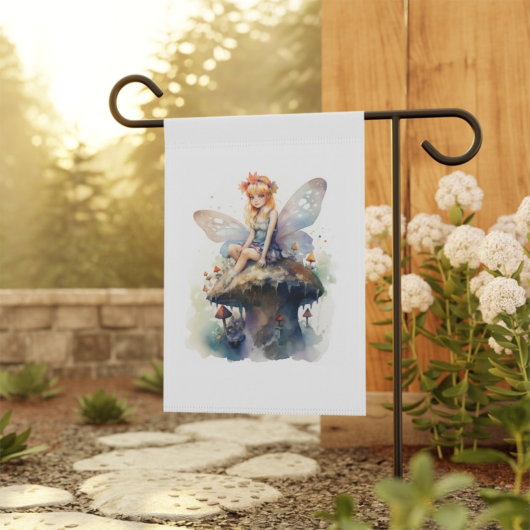 Fairy Garden & House Banner, Fairies, Fairy Yard Flag, Fairycore ...