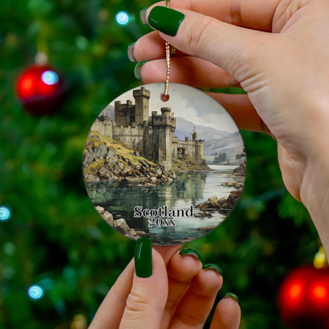 Custom Scotland Christmas Ornament, Scotland Ornament, Christmas ...