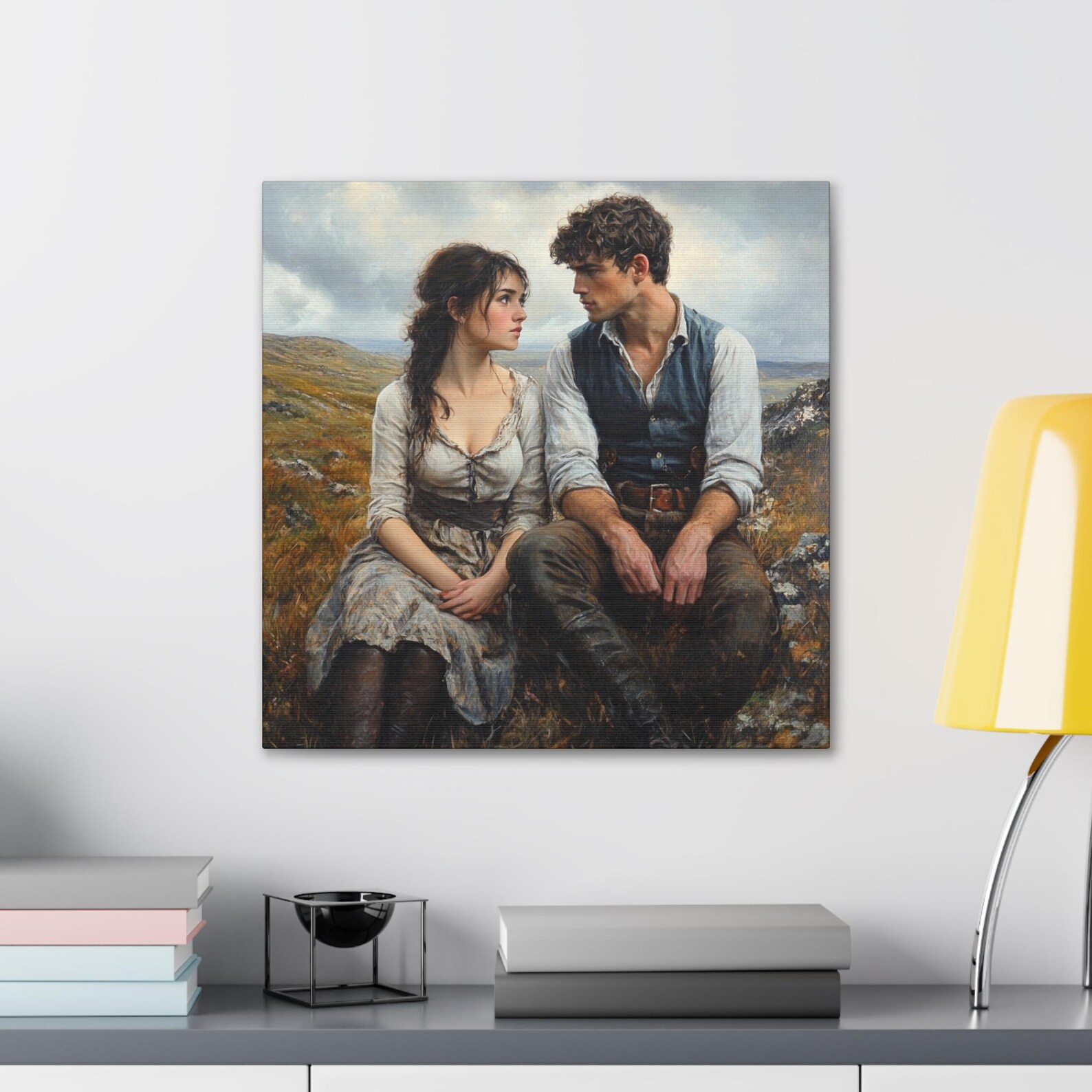 Highlander and Woman, Scottish Highlands, Scottish Gifts, Canvas ...