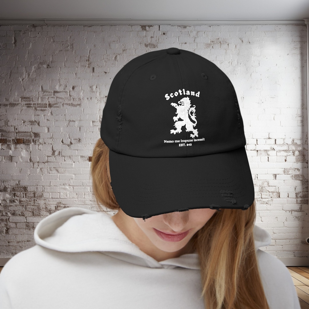 Scotland Cap, Hat Scottish, Distressed Cap, Scottish Lion Gift ...