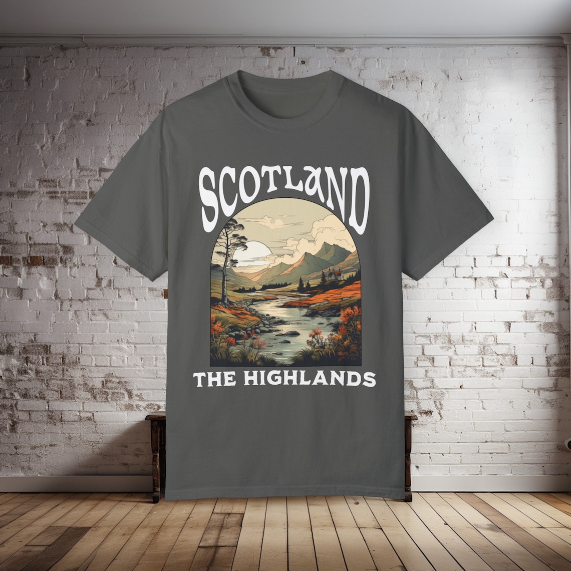 Shirt Scottish, Scottish Traveler, Highlands Crewneck, Scotland Shirt ...