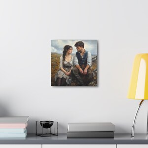 Highlander and Woman, Scottish Highlands, Scottish Gifts, Canvas ...