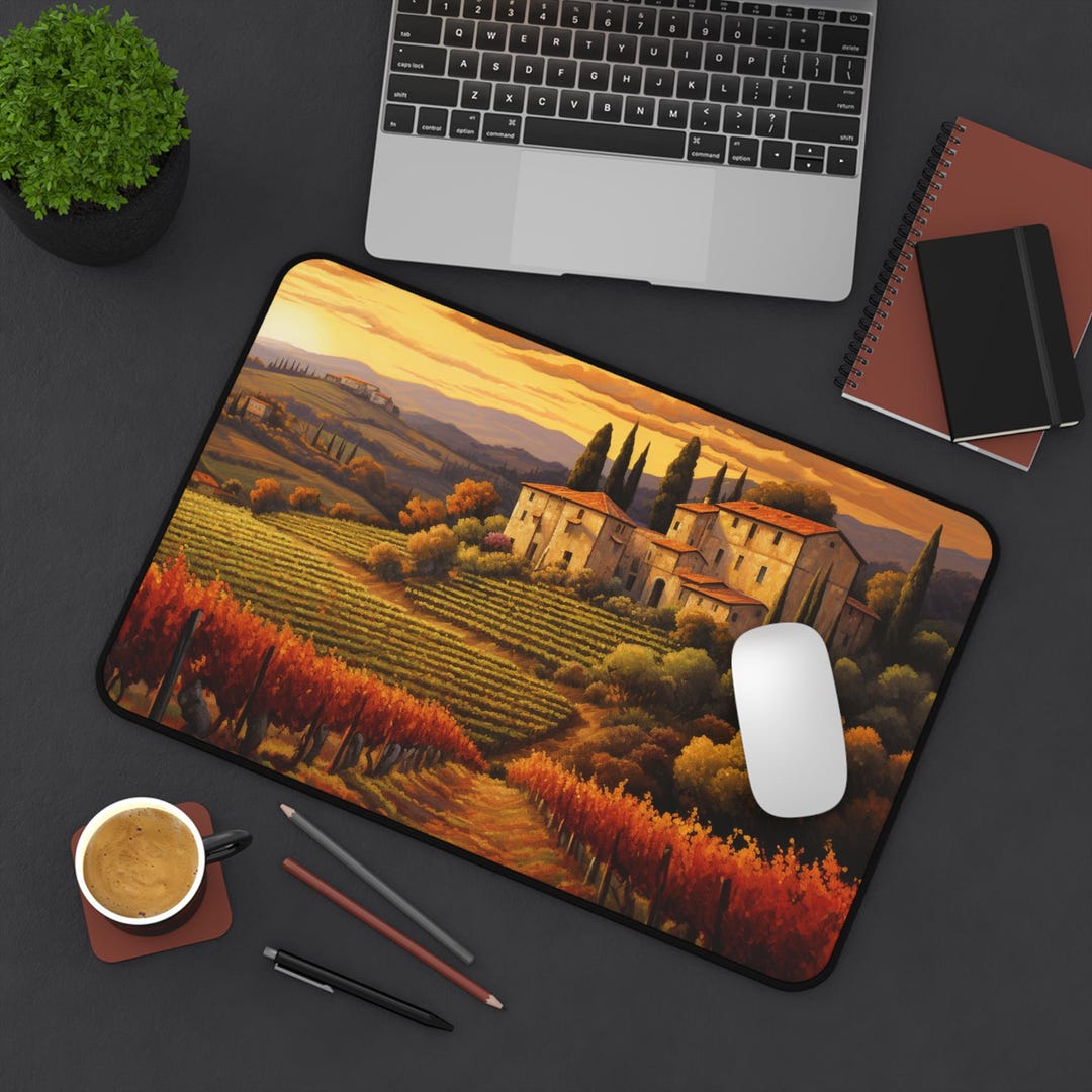 Tuscany Italy Desk Mat, Mouse Pad for Computer Accessories, Desk ...