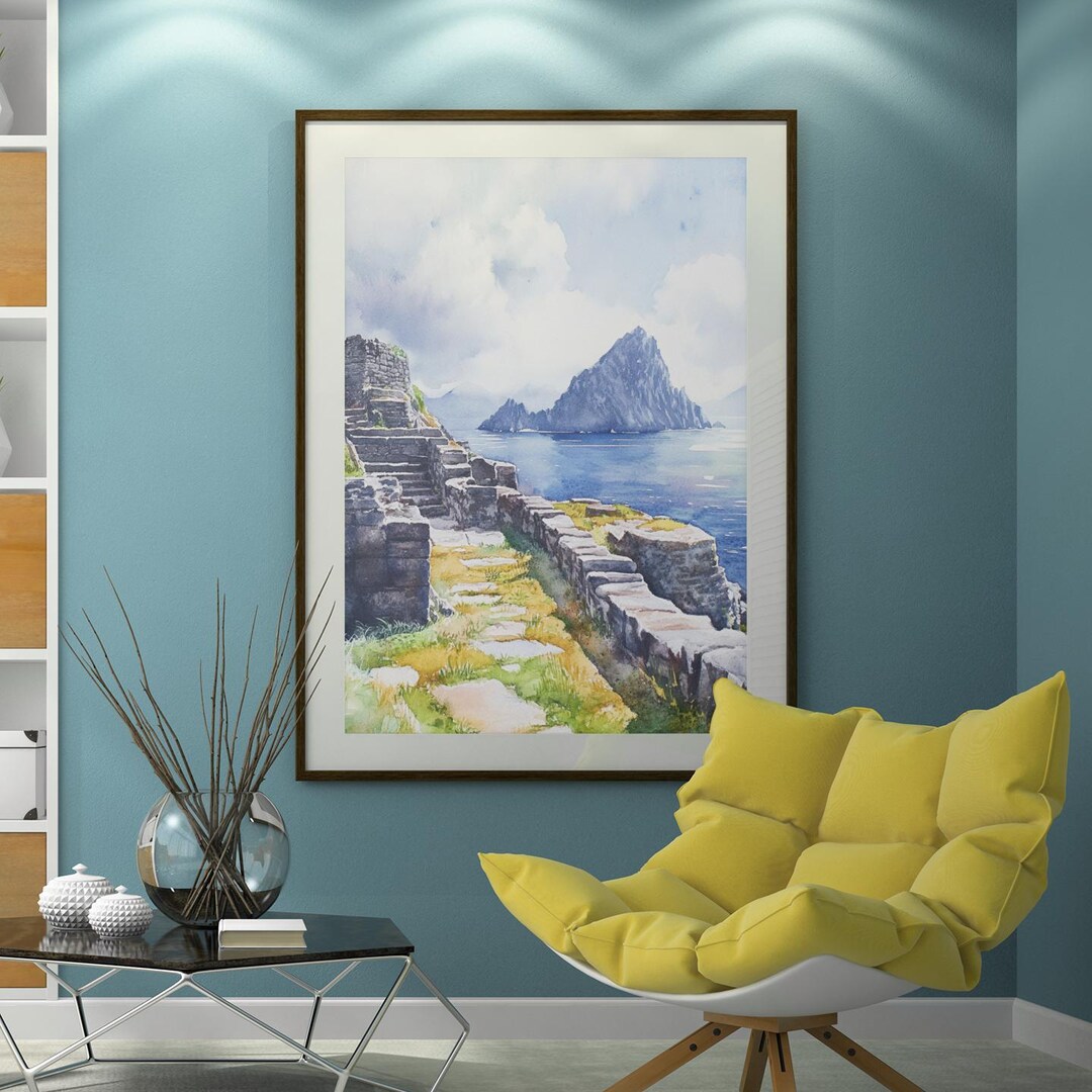 Ireland Wall Art, Skellig Michael, Scottish Gifts, Canvas Gallery Wraps ...