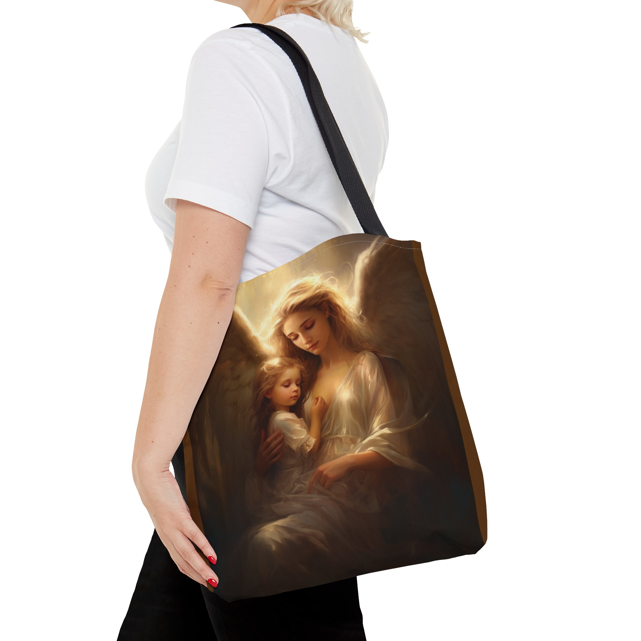 Angel Tote, Totebags, Angel Theme Bag Christmas Bag, Christian Totebag ...