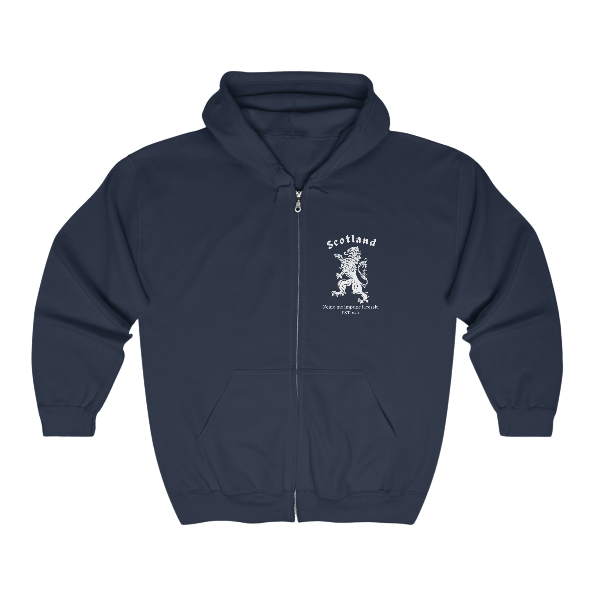 Scotland Hoodie, Scottish Gifts, Zip up Front Scottish Hoodie, Celtic ...
