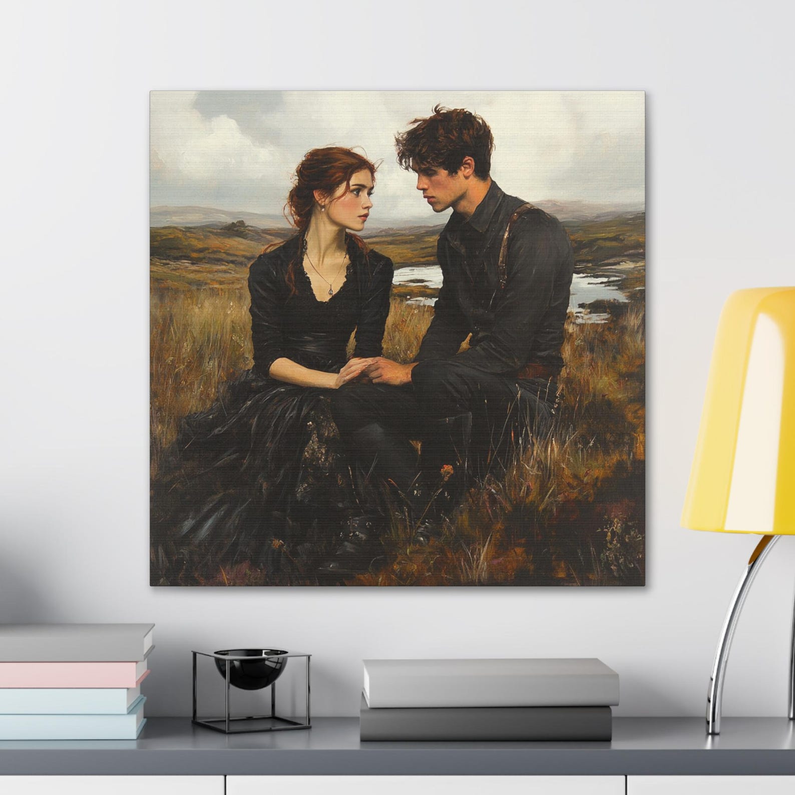 Highlander and Woman, Scottish Highlands, Scottish Gifts, Canvas ...