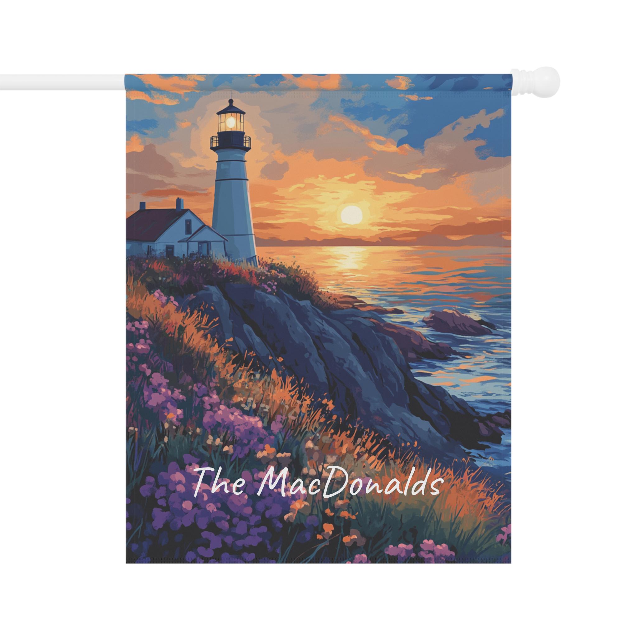 Personalized Garden Banner, Lighthouse, Garden Flag Personalized ...