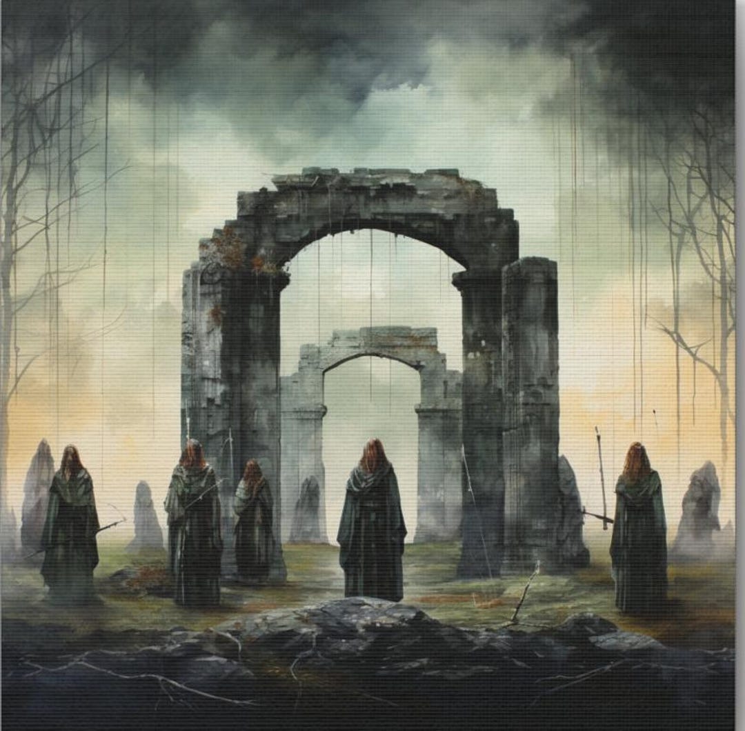 Druids, Scottish Highlands, Druid Art, Scottish Gifts, Canvas Gallery ...