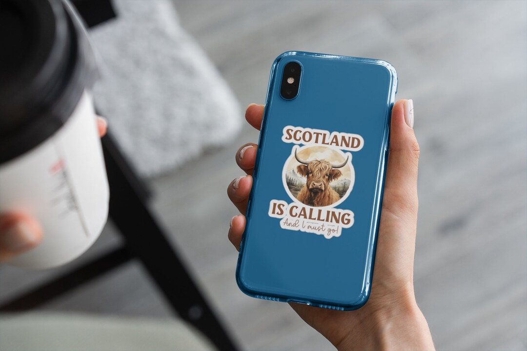 Kiss-cut Stickers, Scottish Cow Stickers, Highland Cow Stickers ...