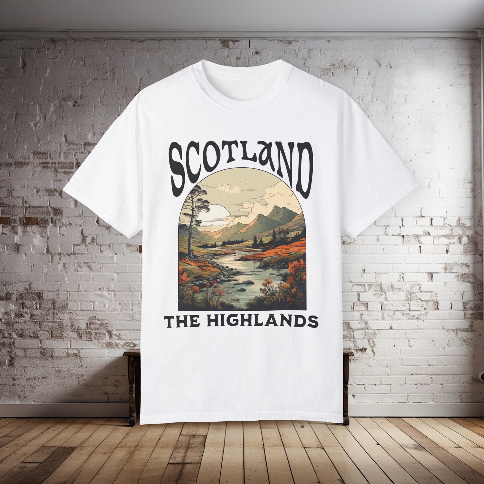 Shirt Scottish, Scottish Traveler, Highlands Crewneck, Scotland Shirt ...