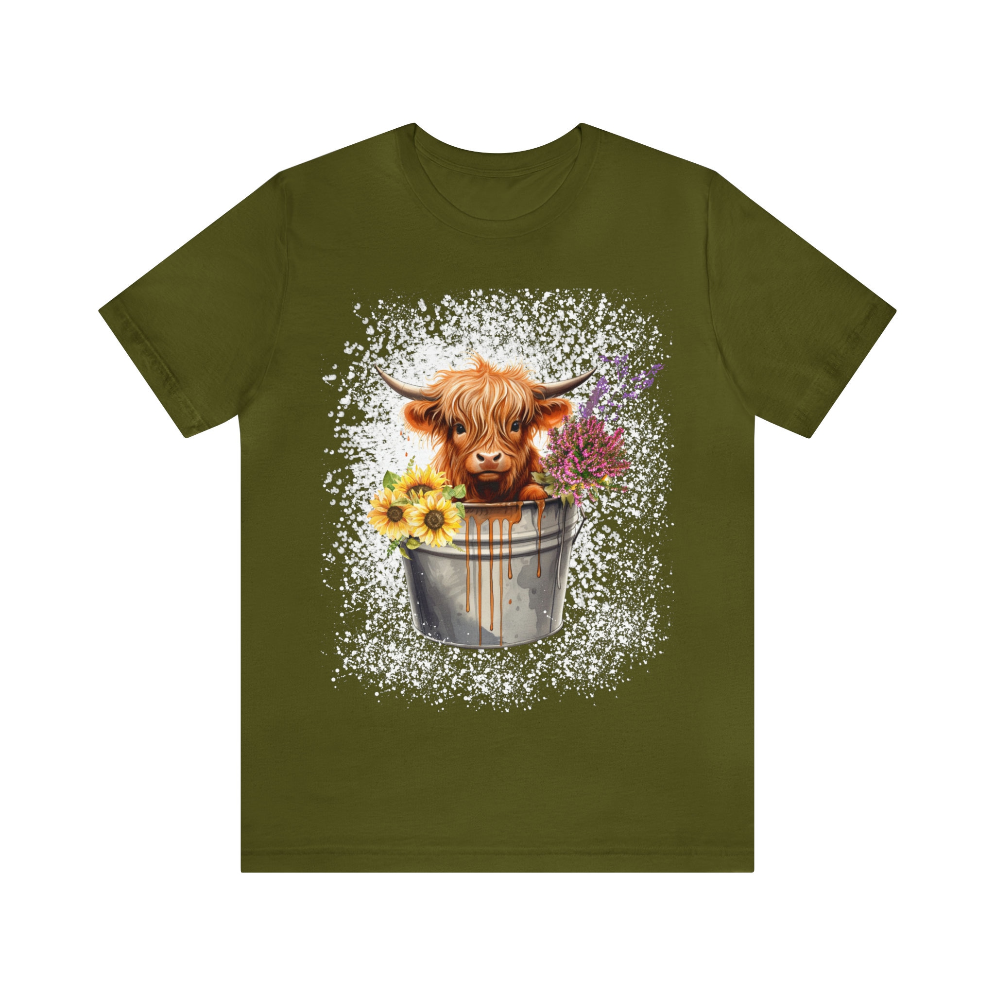Highland Cow Tshirt Cow and Sunflower Shirt Yellow Cow Shirt - Etsy