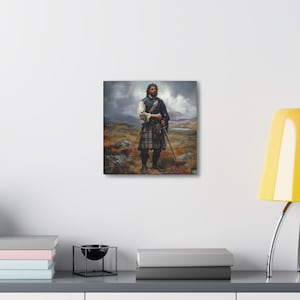 Highlander Warrior, Scottish Highlands, Scottish Gifts, Canvas Gallery ...