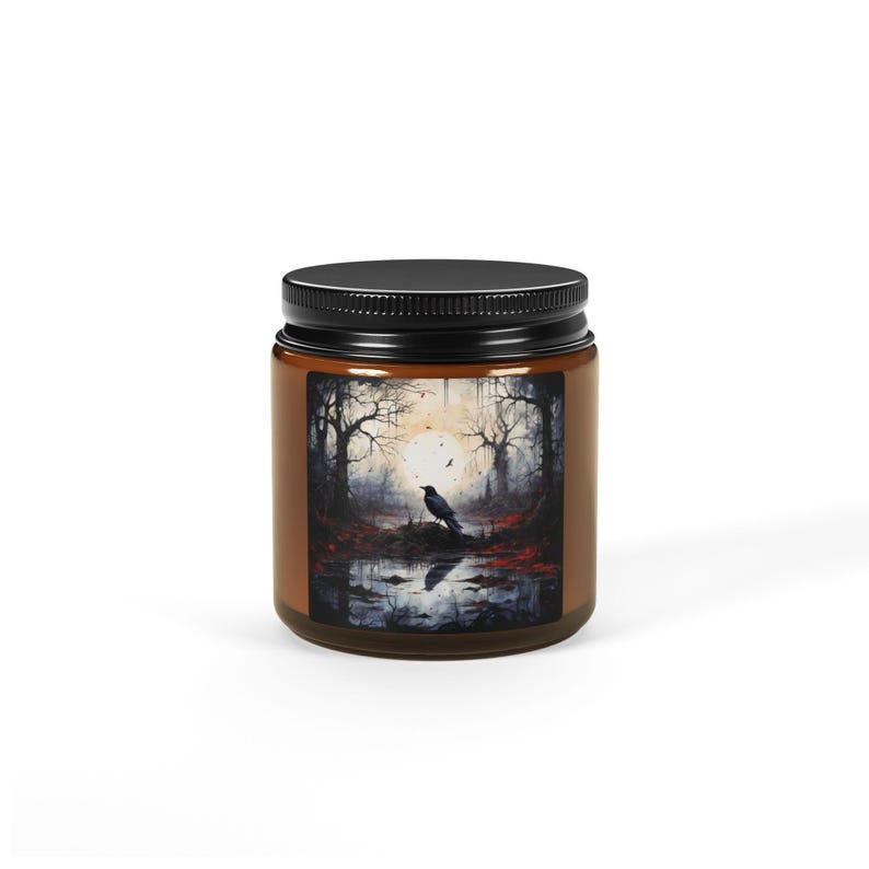 Edgar Allan Poe, Halloween Candle, Scary Spooky Candle, Candle for ...