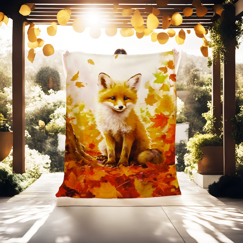 Fox Blanket - Etsy