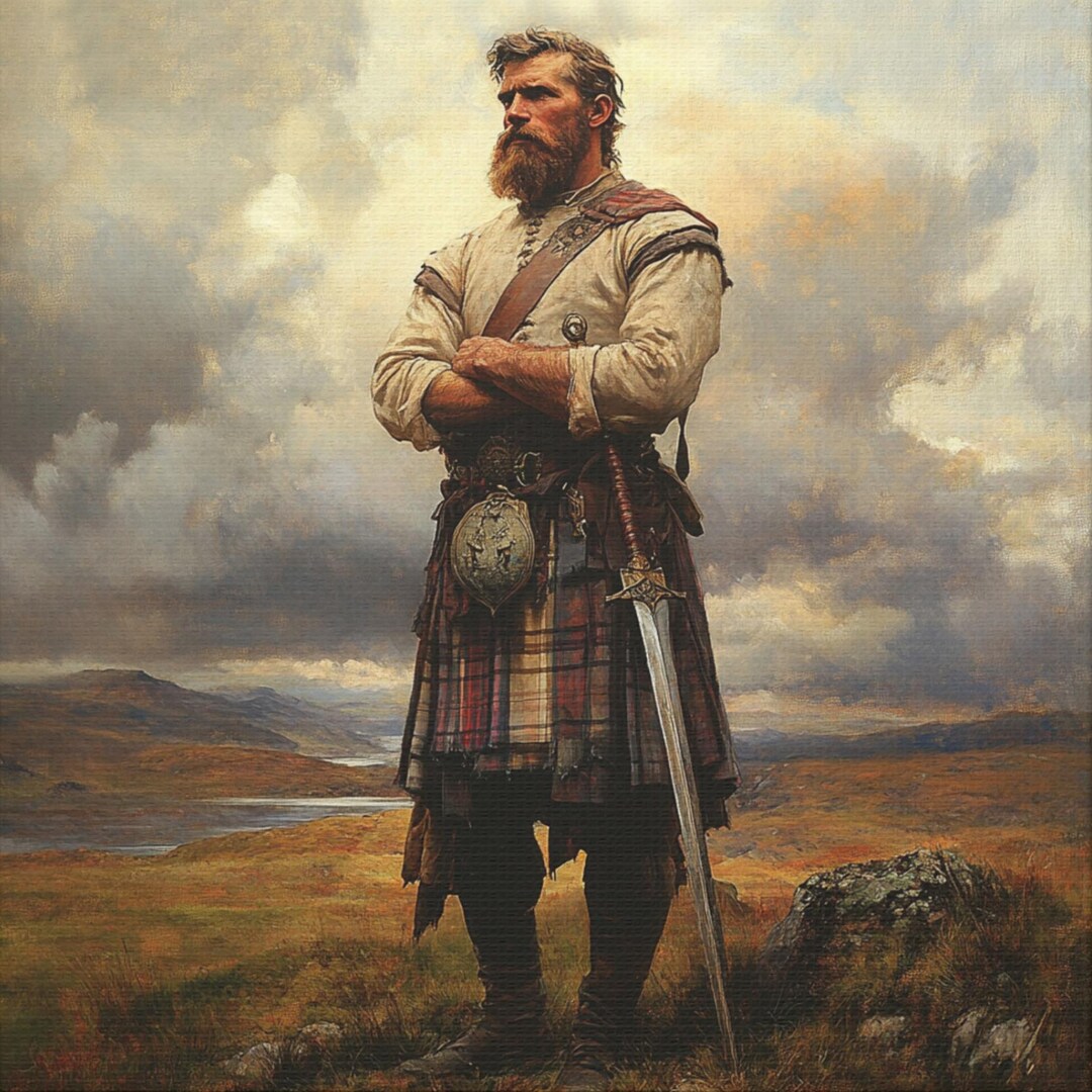 Highlander Warrior, Scottish Highlands, Scottish Gifts, Canvas Gallery ...