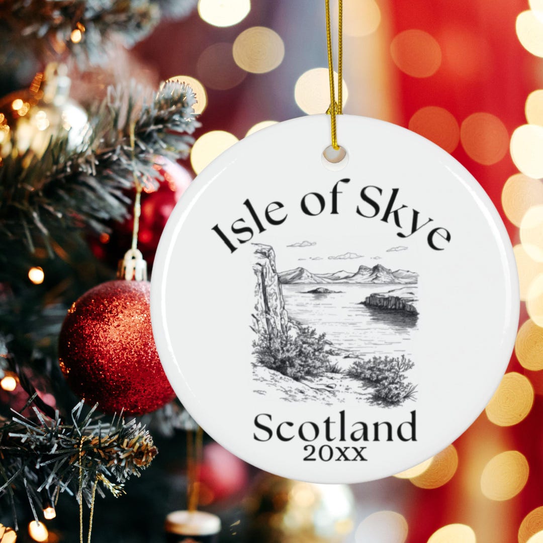 Custom Scottish Ornament, Personalized Scottish Gift, Isle of Skye ...