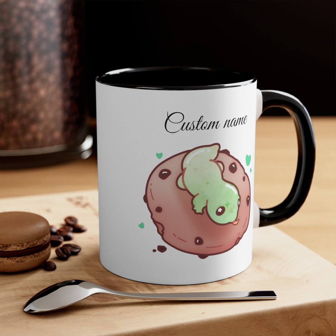 Personalized Cute Chibi Lizard Cup, Cookie Lizard, Valentines Day Gift ...