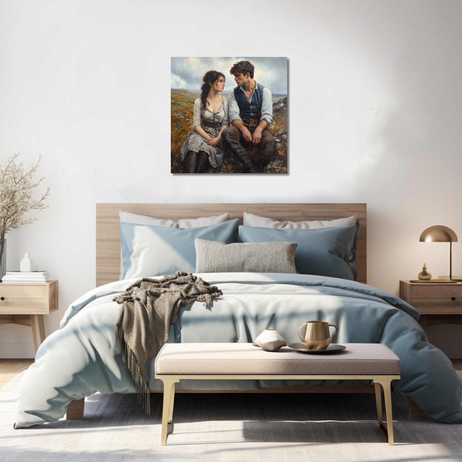 Highlander and Woman, Scottish Highlands, Scottish Gifts, Canvas ...
