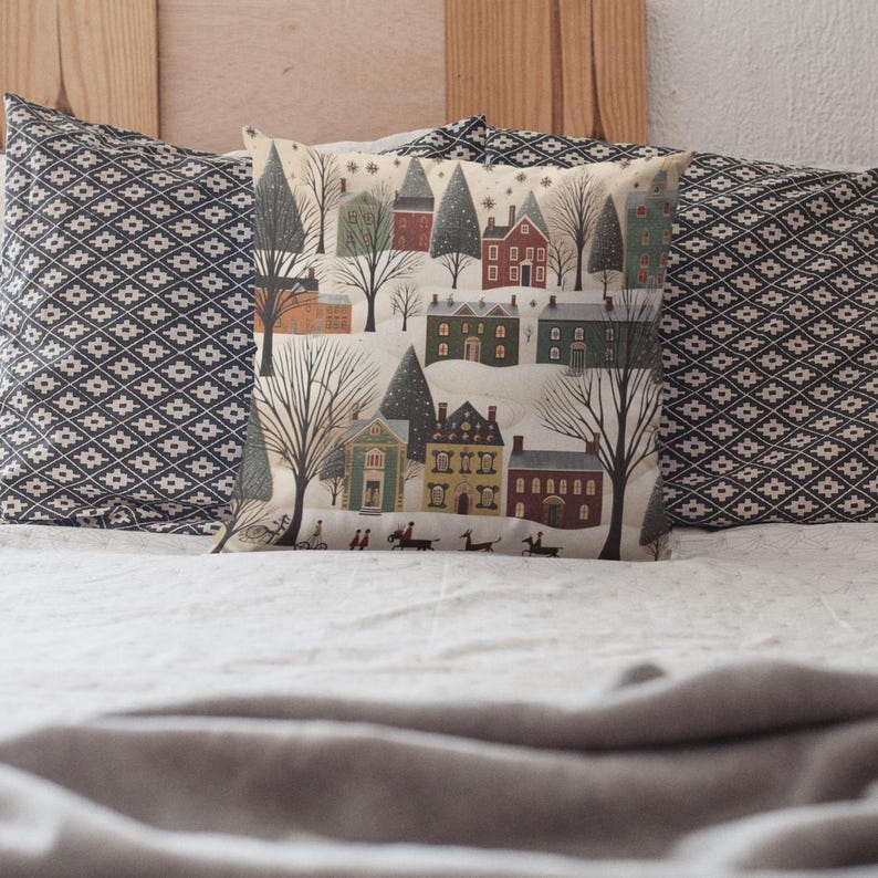 Folk Art Pillow, Quaint Pillow, Home Decor Cottagecore, Cottagecore ...