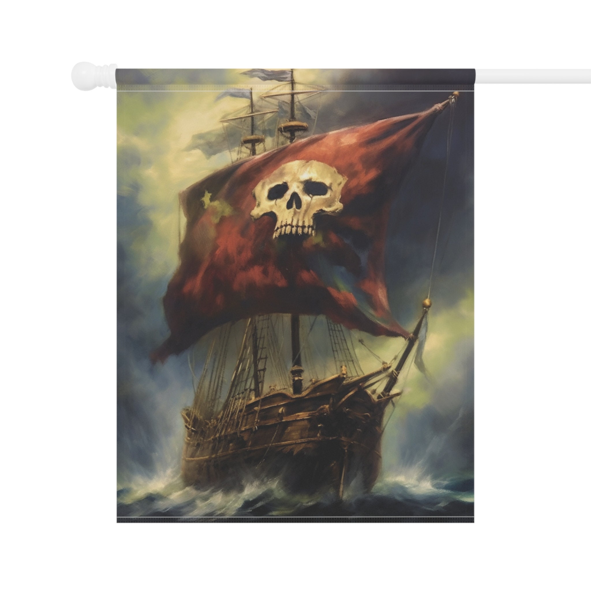 Pirate Ship Garden House Banner, Banner Garden, Unique Garden Banner ...