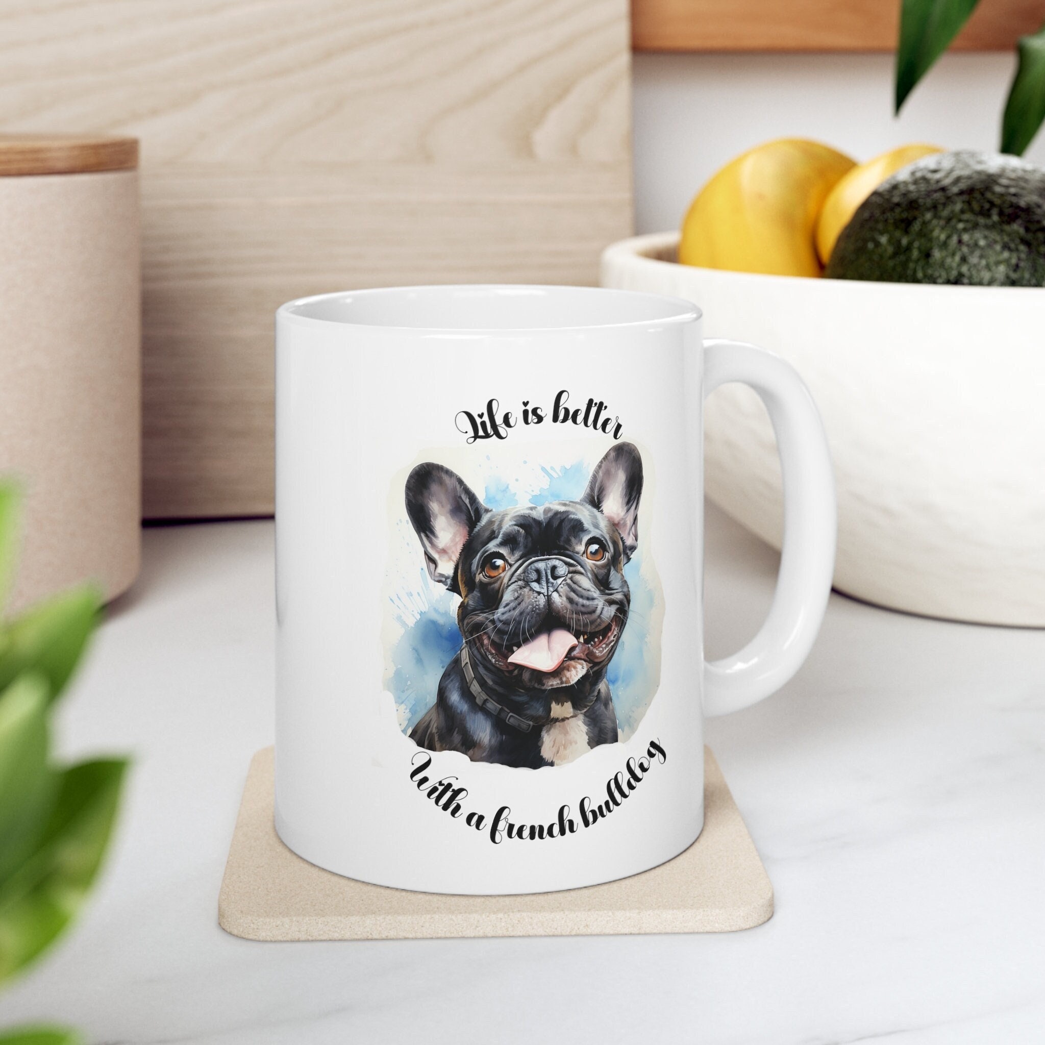 French Bulldog Coffee Mug, Frenchie Coffee Mug, Coffee Mug French ...