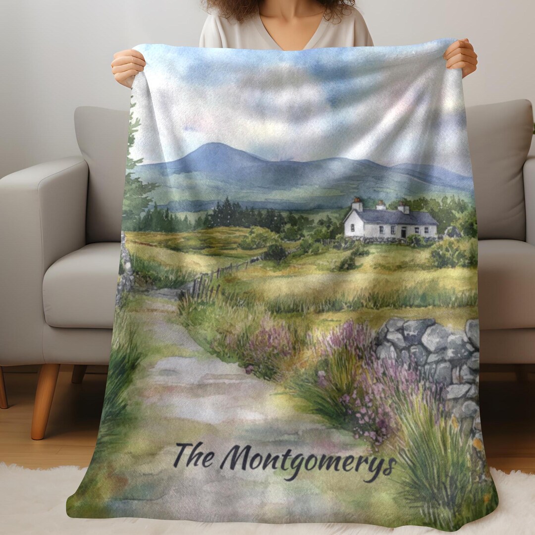 Personalized Irish Blanket, Irish Gifts, Deluxe Sherpa Fleece, Ireland ...