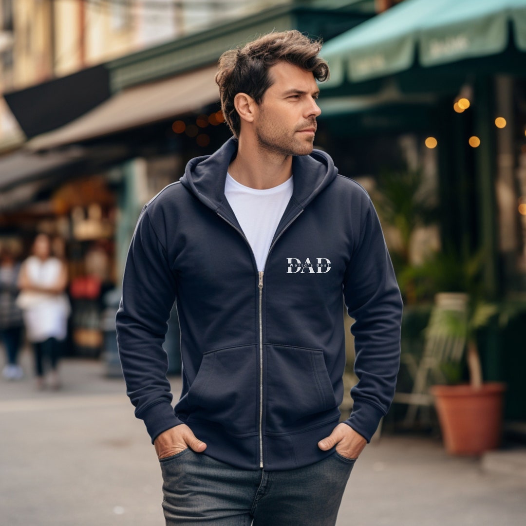 Father's Day Hoodie, Best Dad Zipper Hoodie, Gifts for Dad, Gifts for ...