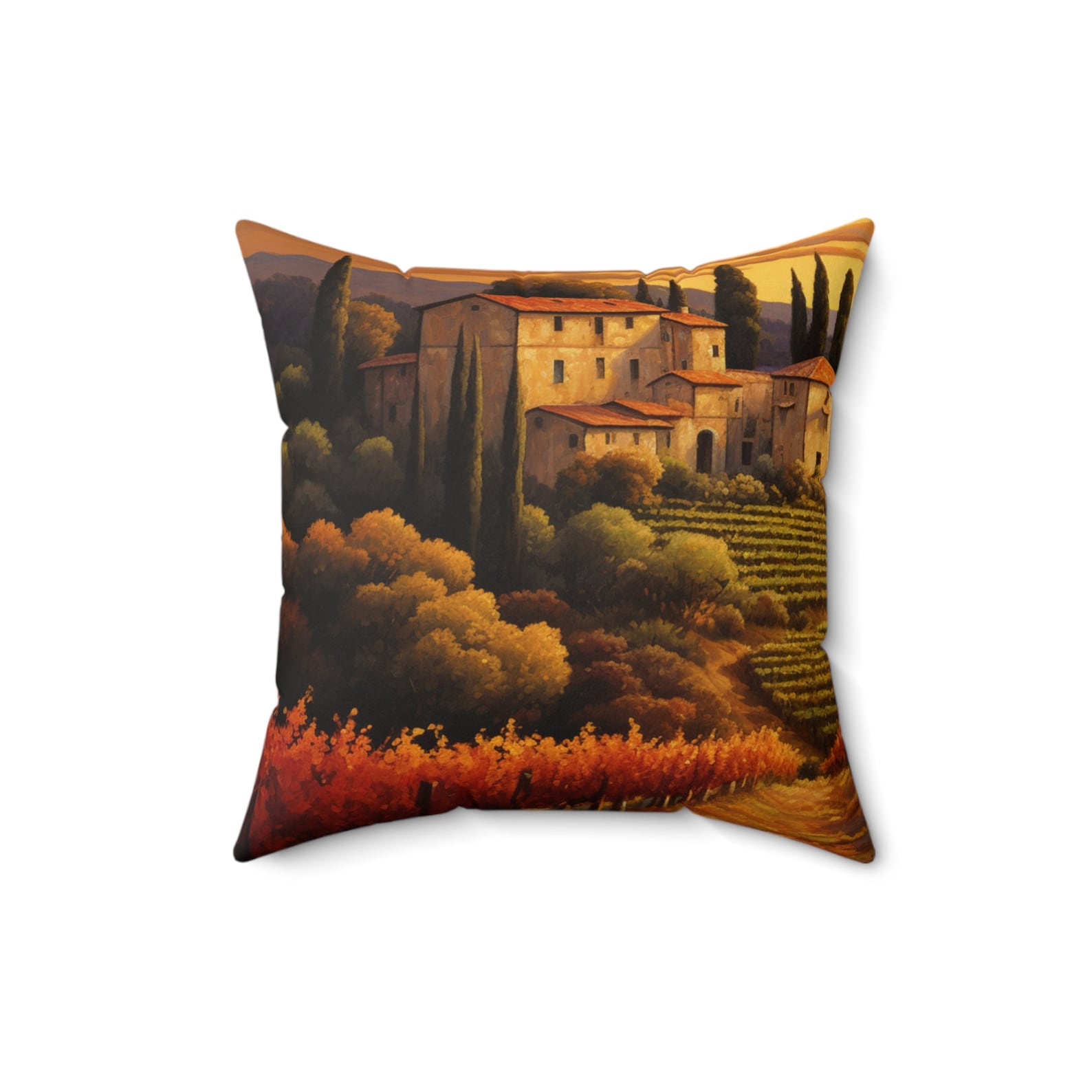 Tuscany Pillow Italian Scene Pillow for Sophisticated Decor Gift Pillow ...